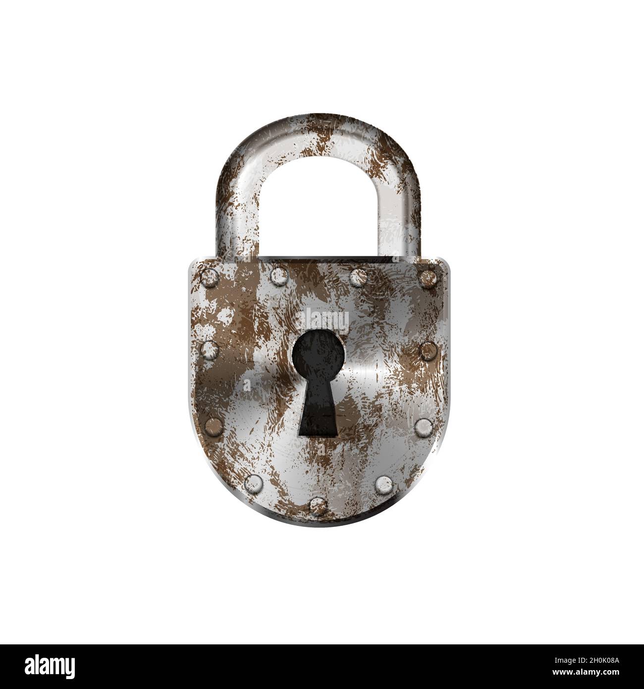 Metallic brown rusty iron Stock Vector Images - Alamy