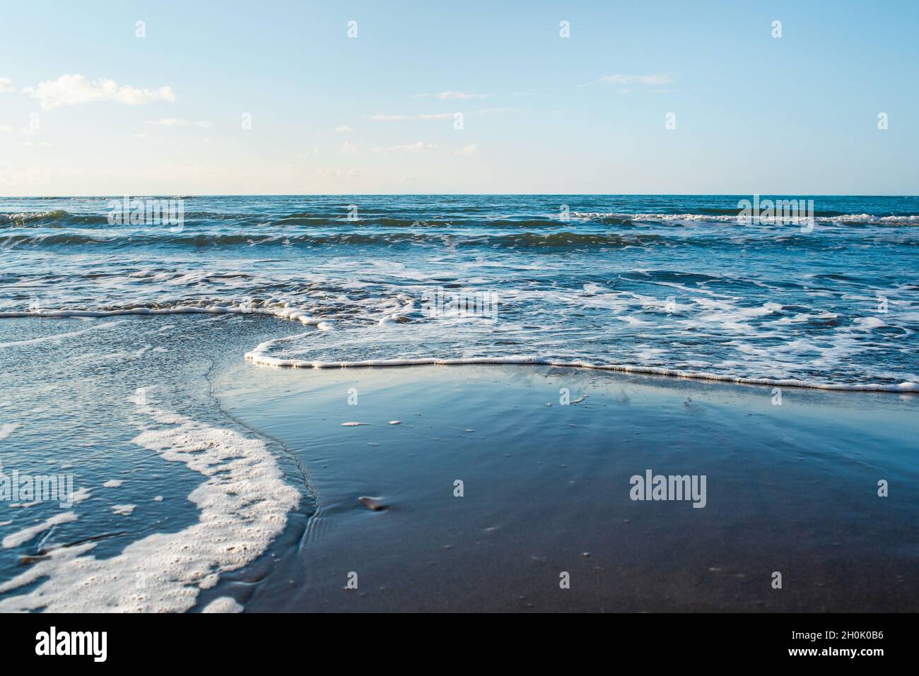 Beautiful wild beach of the Sea of Okhotsk, Sakhalin island, Nevelsk ...