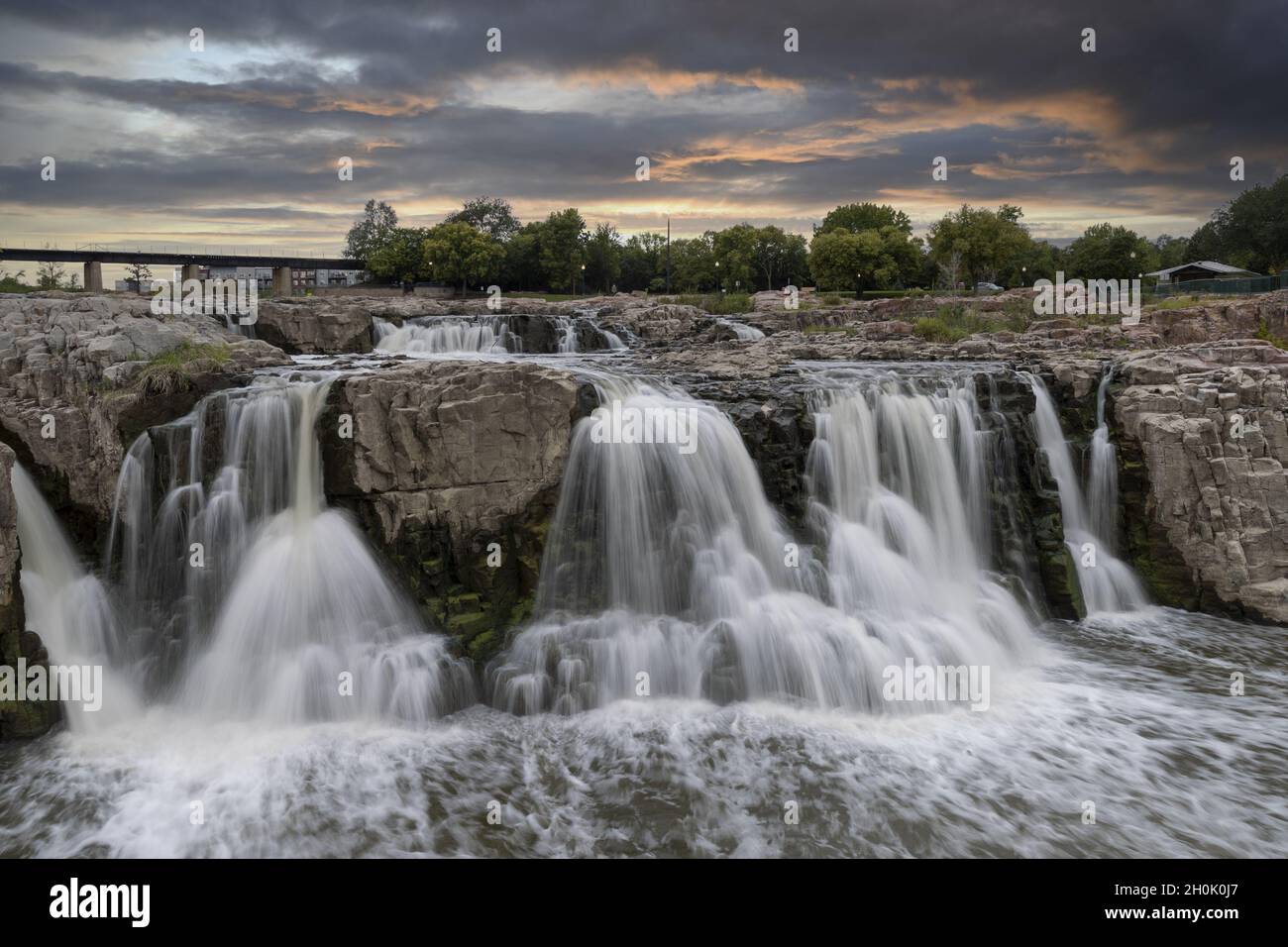 Big Sioux River flows over rocks in South Dakota, USA Stock Photo - Alamy