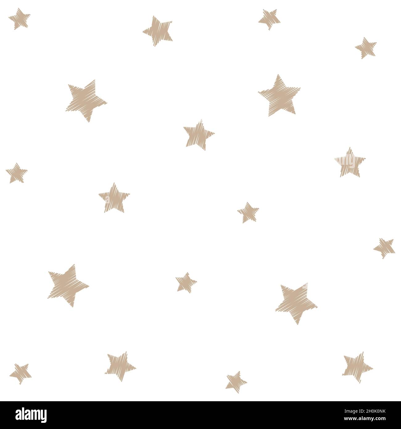 Striped rough surface seamless star pattern on white background vector ...
