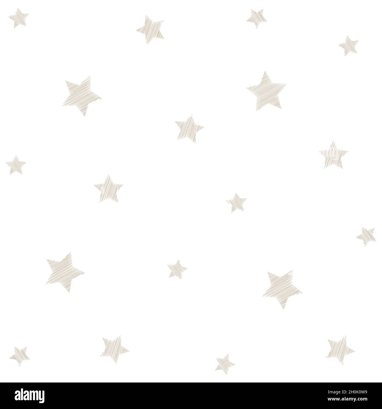 Striped rough surface seamless star pattern on white background vector ...