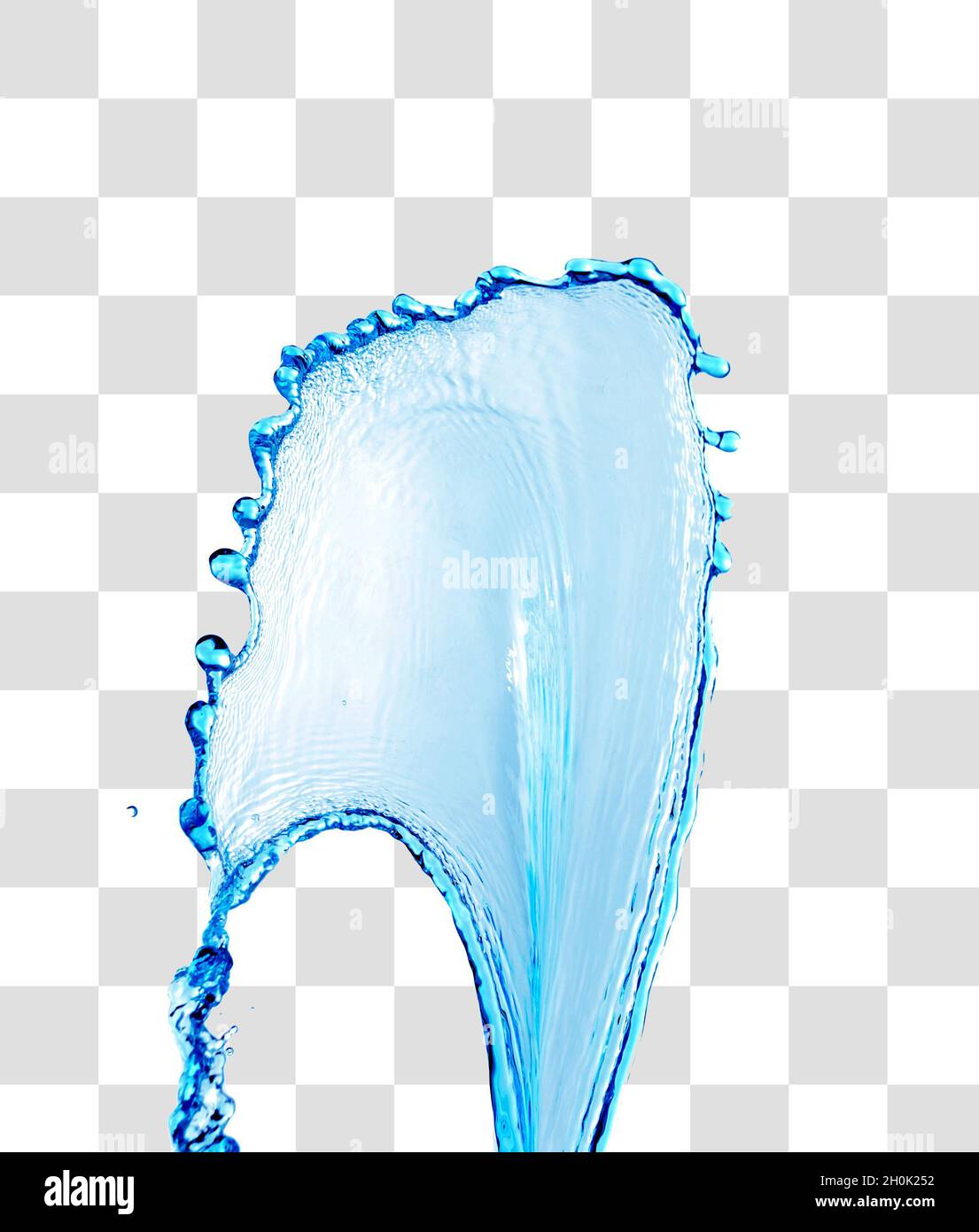 blue water splash with clipping path Stock Photo - Alamy