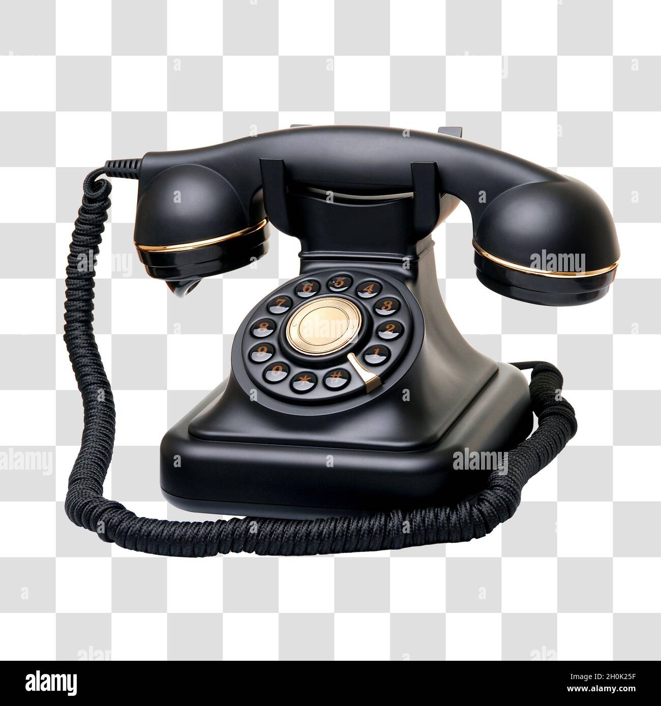 old vintage phone, with clipping path Stock Photo - Alamy