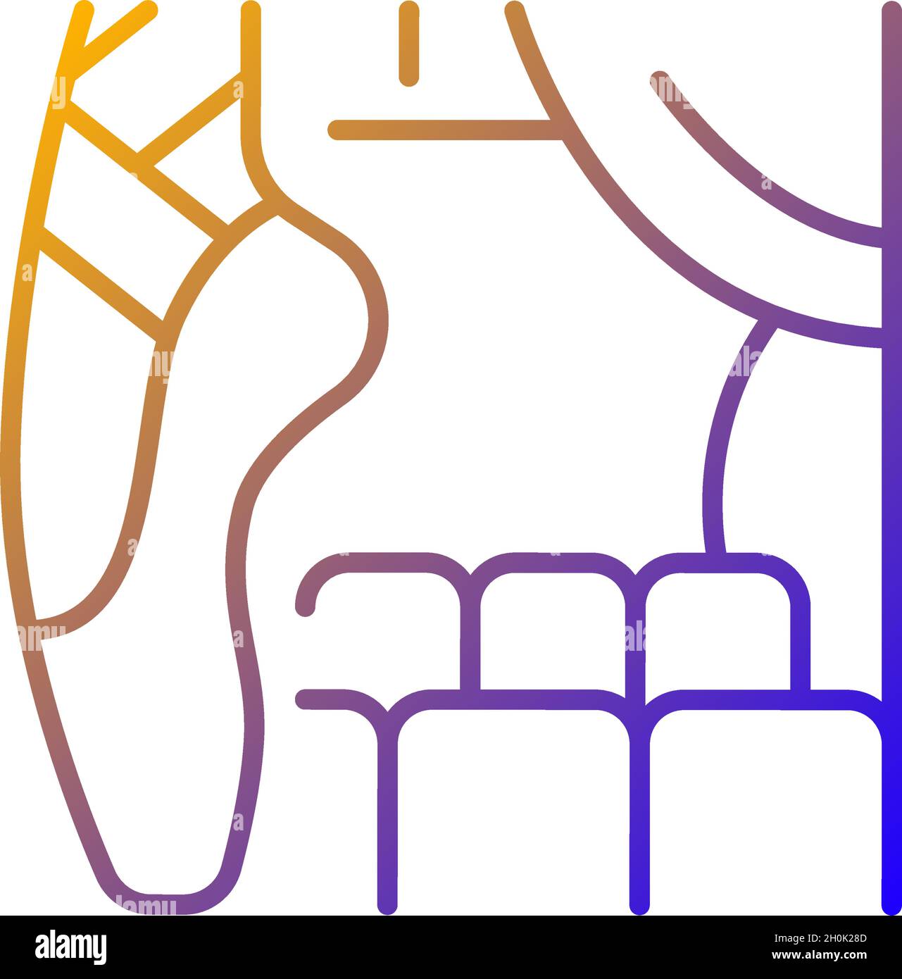 Dancing talent gradient linear vector icon Stock Vector Image & Art - Alamy