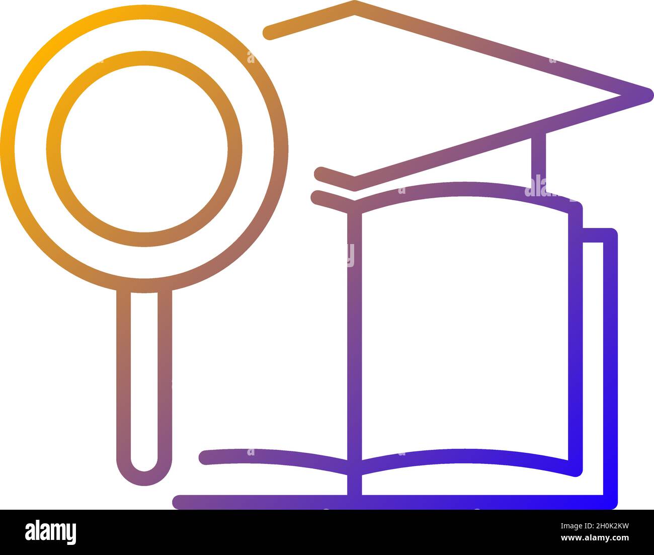Academic research talent gradient linear vector icon Stock Vector Image ...