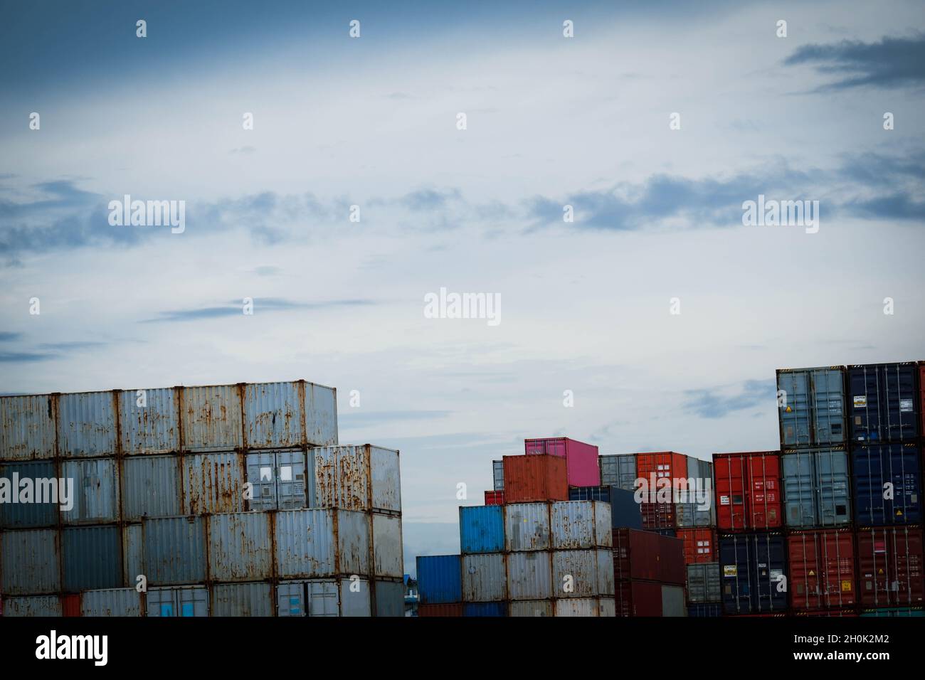 Container stacks for shipping and transportation import and export ...