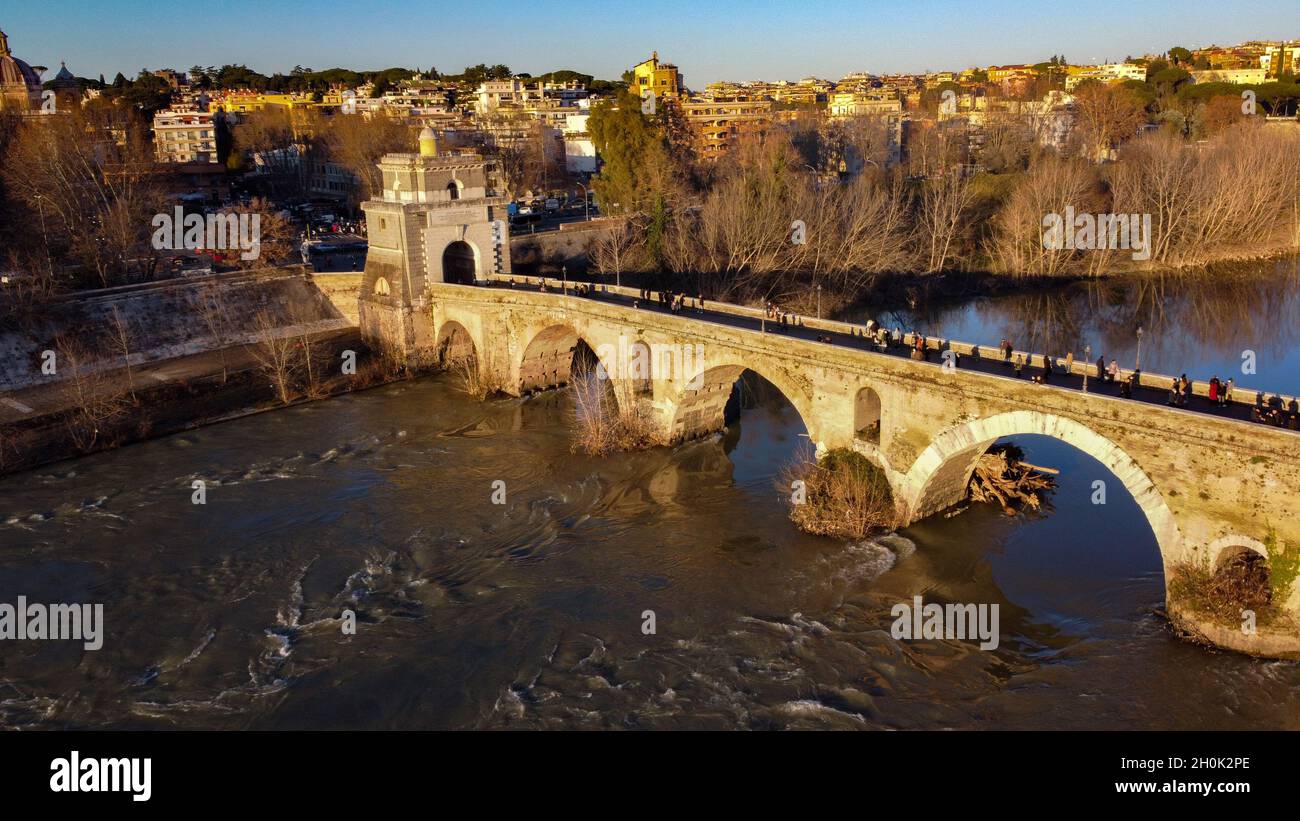 Europe,Italy,Lazio, Rome, Ponte Milvio Stock Photo - Alamy