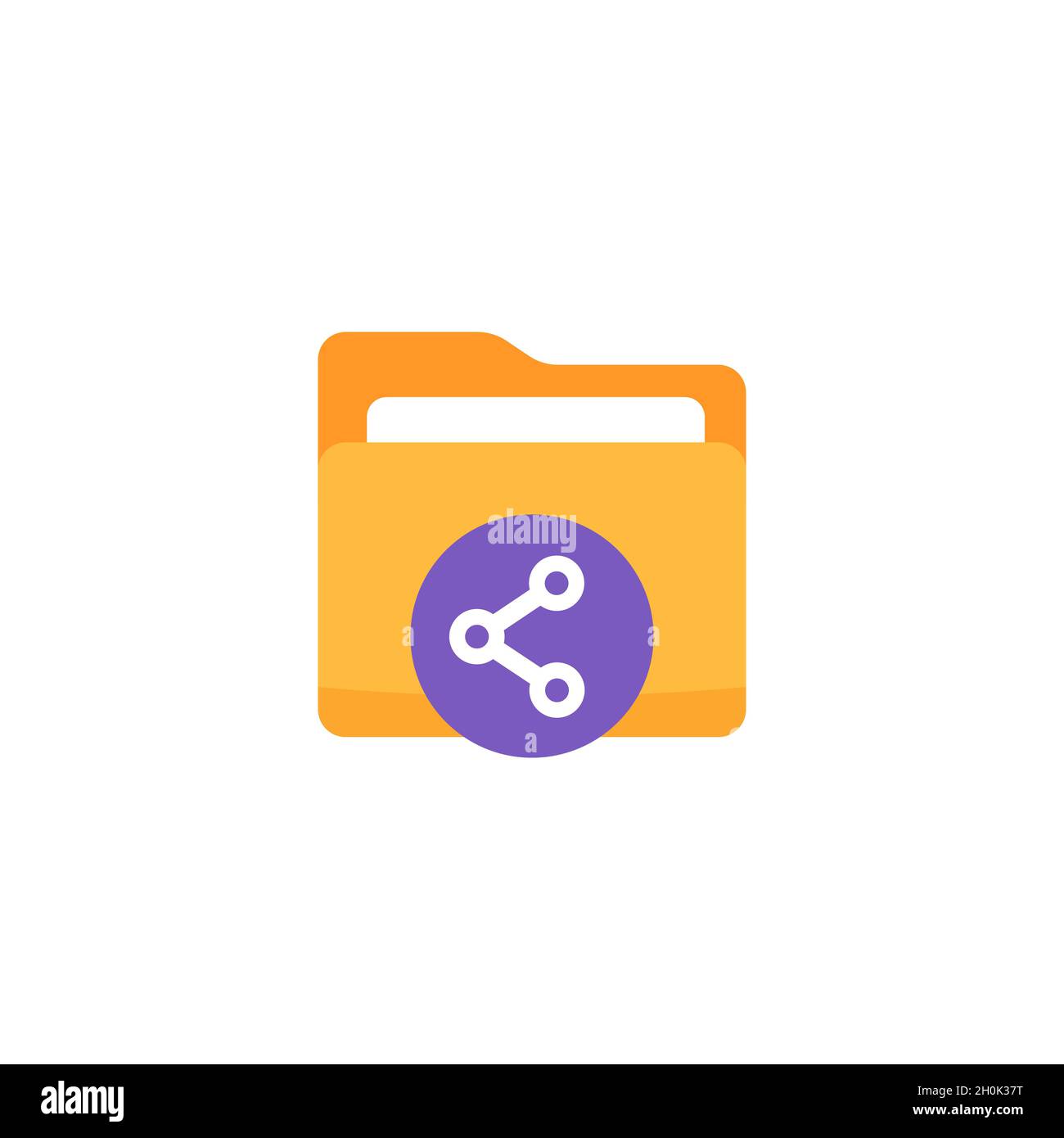 Shared folder vector icon Cut Out Stock Images & Pictures - Alamy