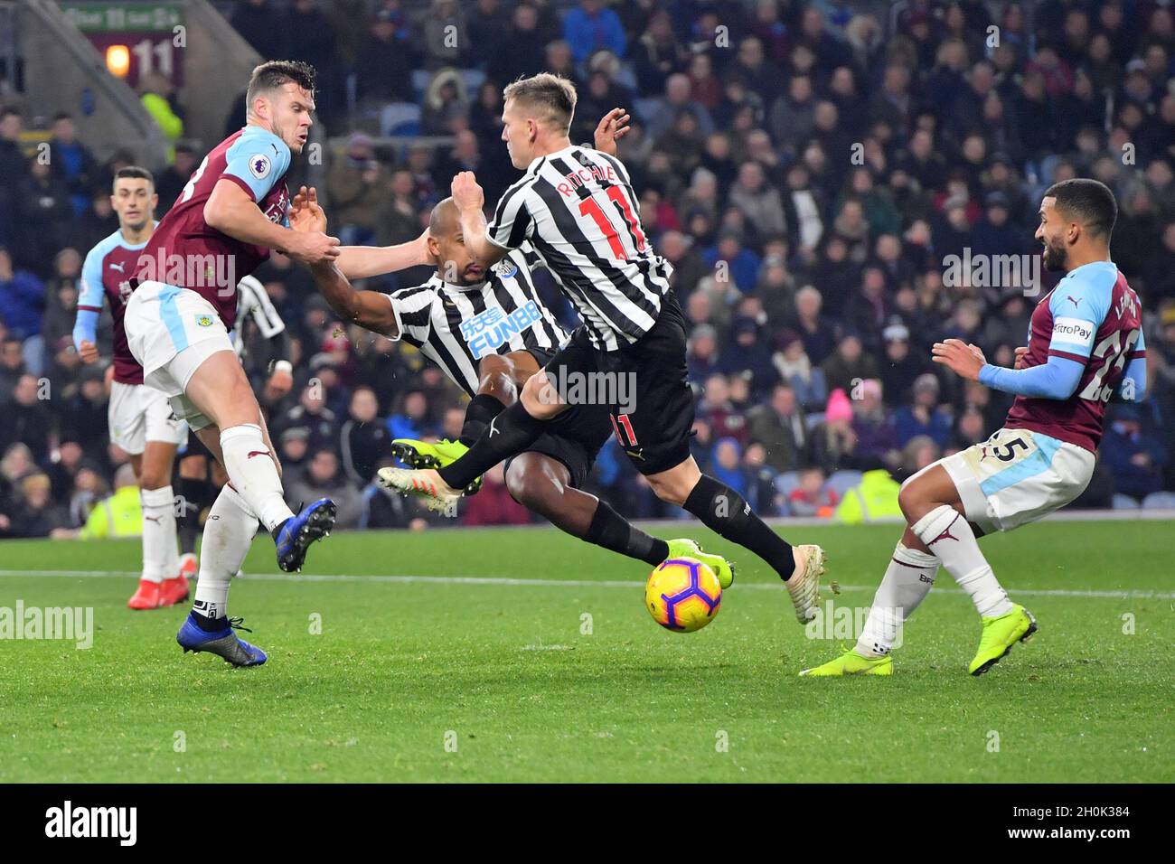 Newcastle United's Salomon Rondon and Newcastle United's Matt Ritchie ...
