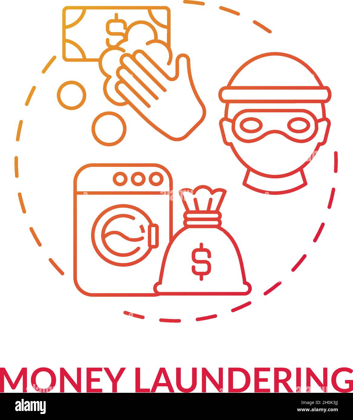 Money laundering red concept icon Stock Vector Image & Art - Alamy