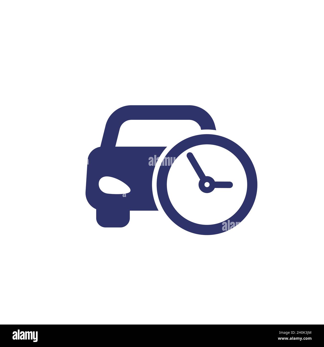 ride time icon, car and clock Stock Vector Image & Art - Alamy
