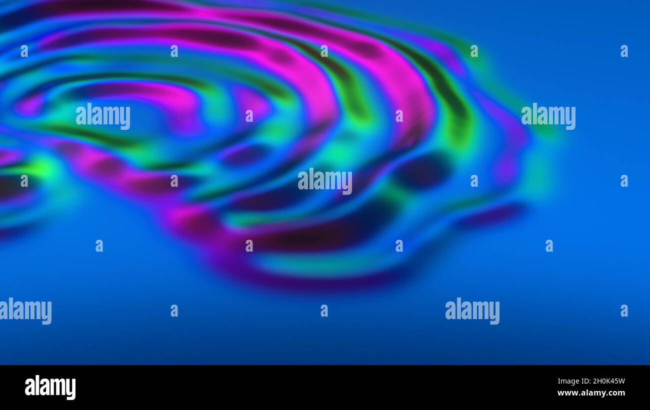 Neon iridescent abstract rainbow-colored ripples Stock Photo - Alamy