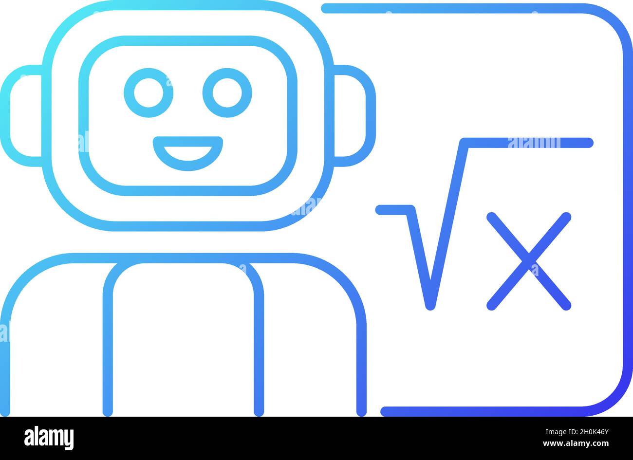 Robotics in education gradient linear vector icon Stock Vector Image ... Robotics in education gradient linear vector icon Stock Vector Image ...