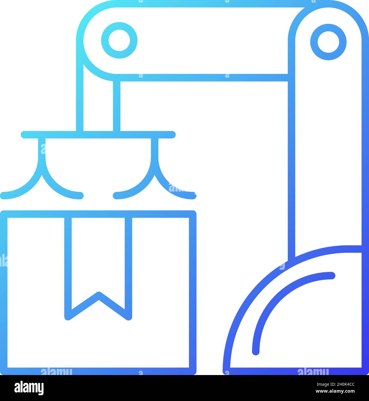 Packing robot gradient linear vector icon Stock Vector Image & Art - Alamy