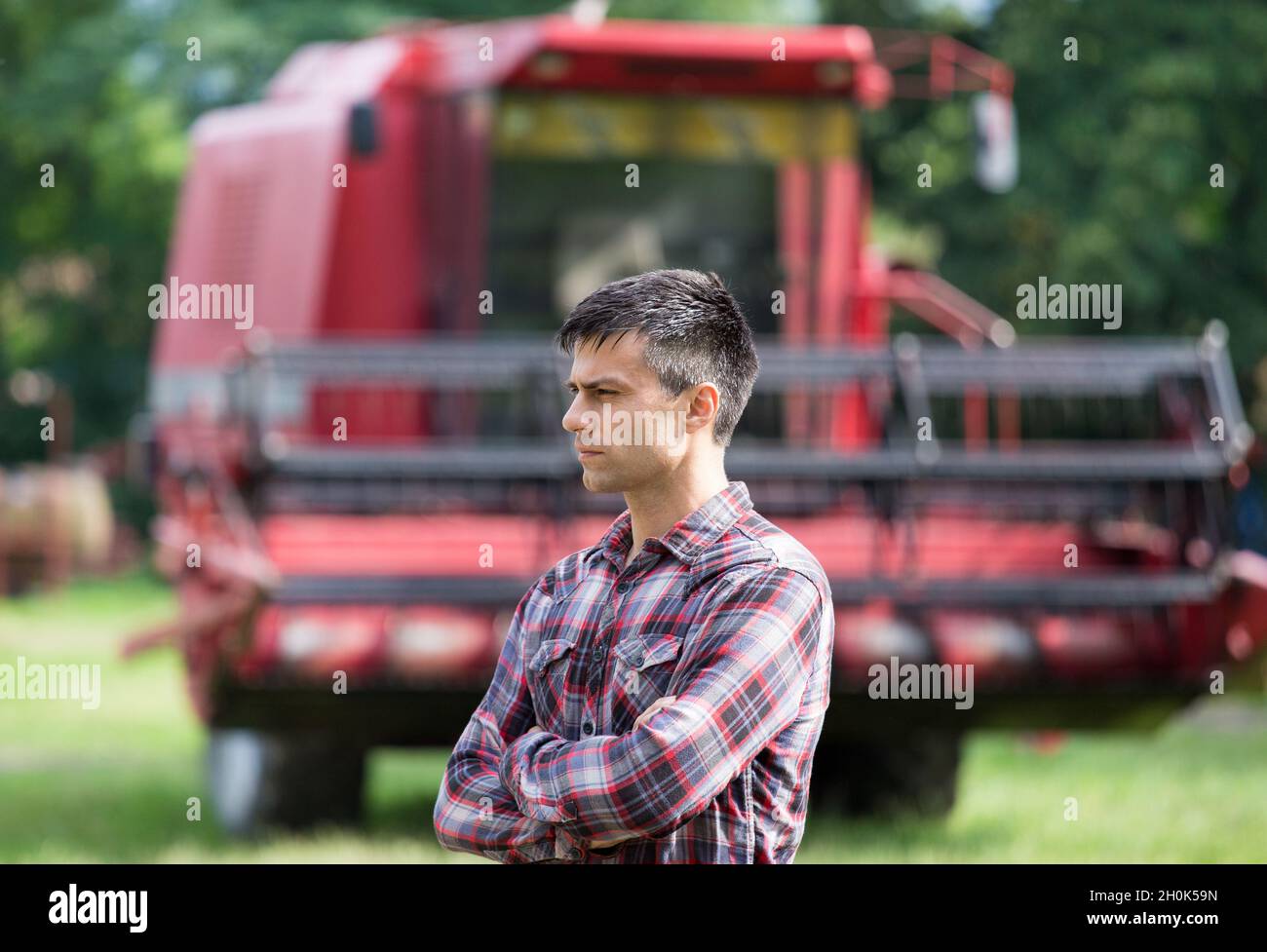 Businessman male owner farmland hi-res stock photography and images - Alamy