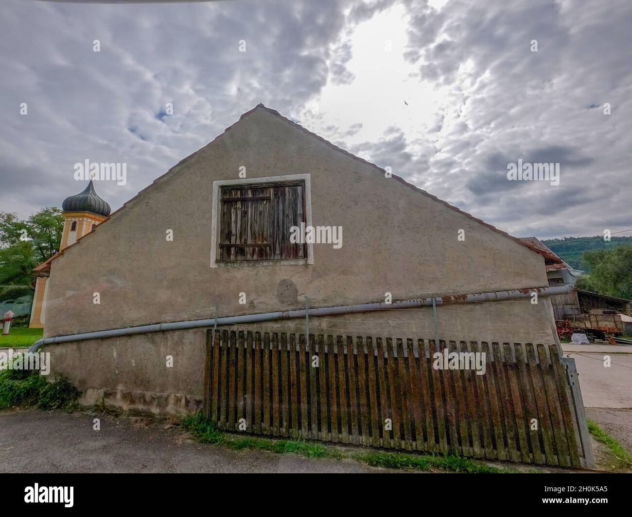 Buildings in the village Stock Photo - Alamy