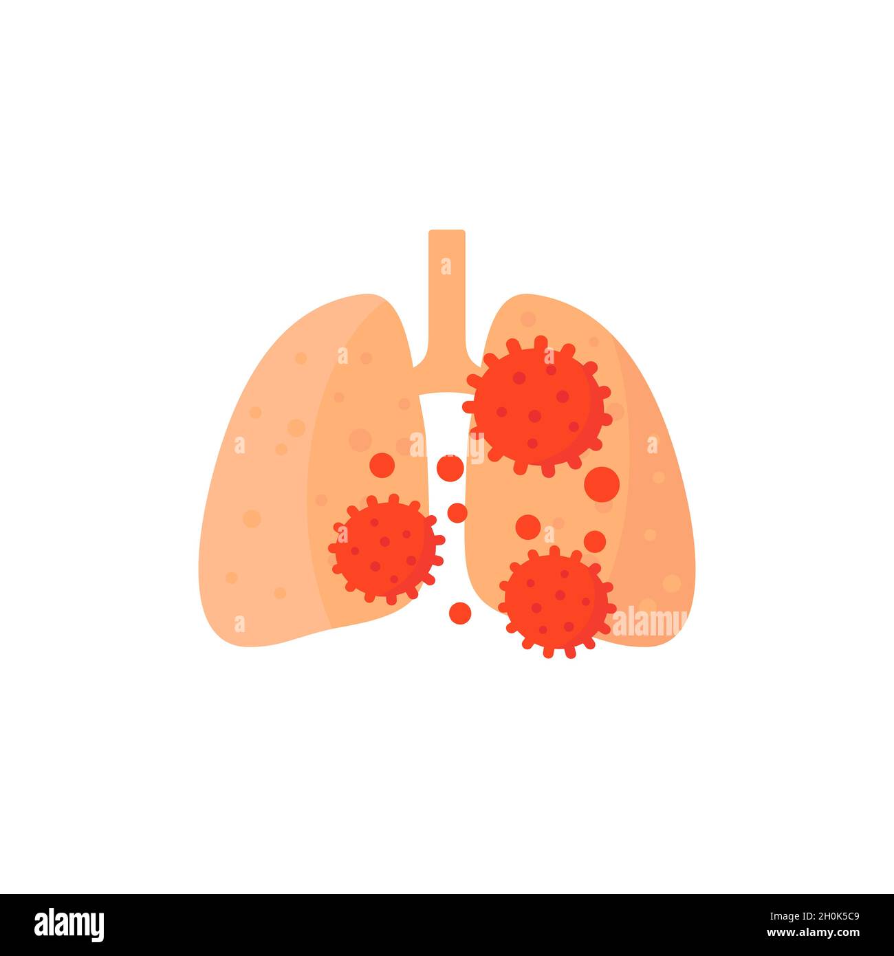 pneumonia icon, virus in lungs Stock Vector Image & Art - Alamy