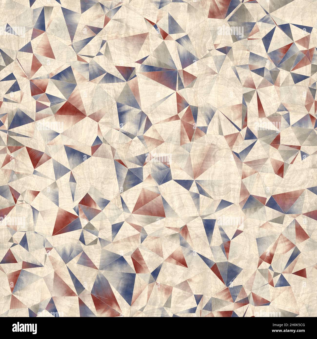 Seamless Random Triangle Pattern For Surface Pattern And Print Stock