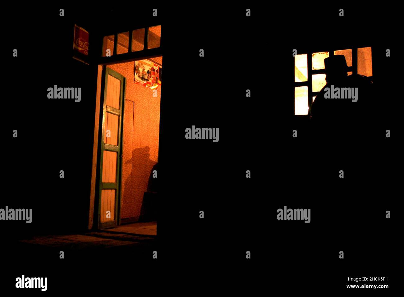 A home used as shelter for the people affected by volcanic eruption ...