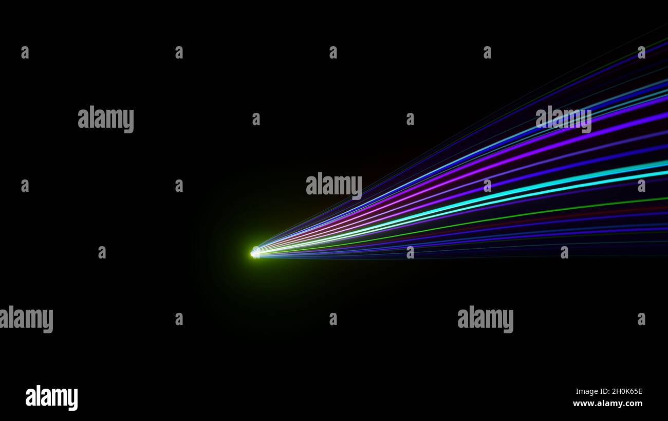 Stunning digital light effects on dark background Stock Photo - Alamy
