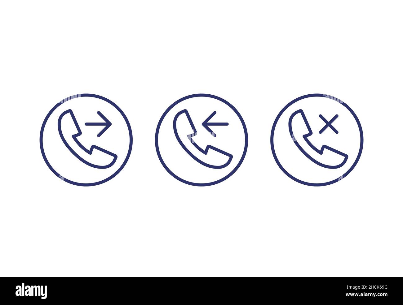 Missed phone call vector Cut Out Stock Images & Pictures - Alamy