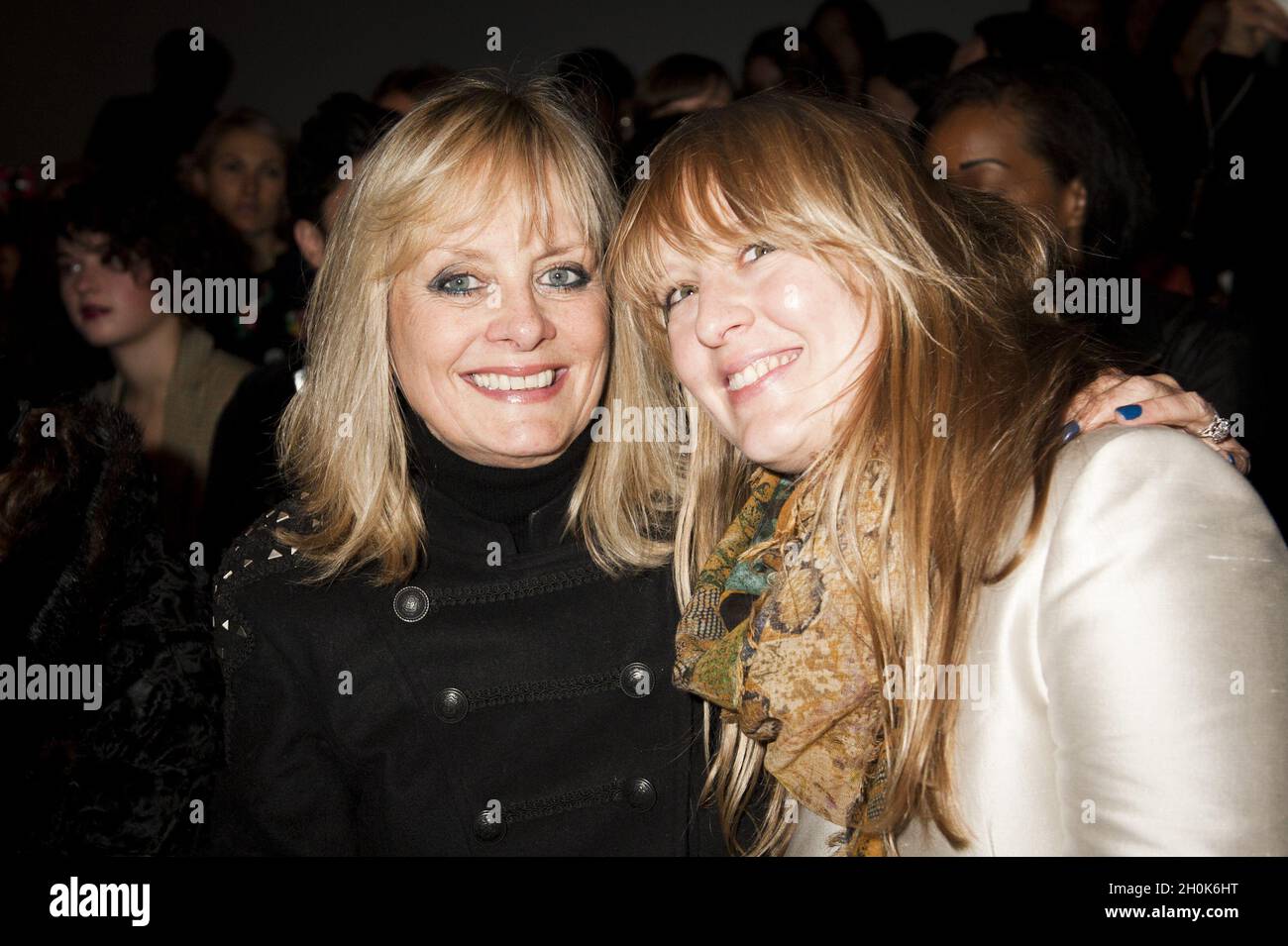 Twiggy and daughter Carly Lawson attending the Turkish designer Bora ...