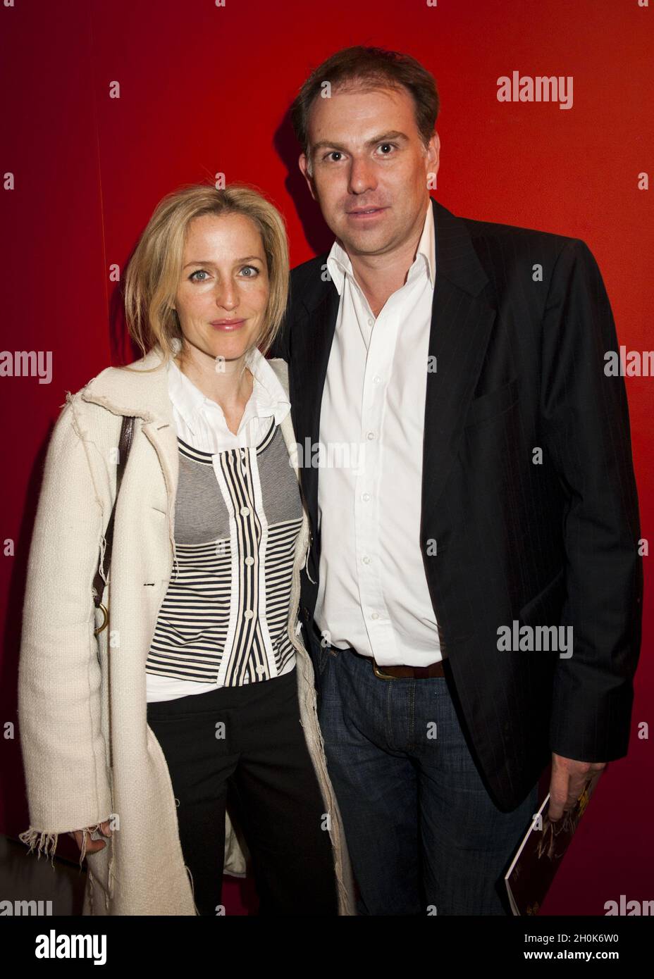 Gillian Anderson and friend attend the opening night of Northern Ballet ...