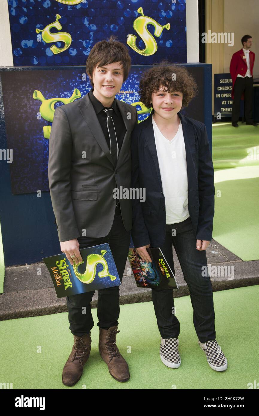 Tyger Drew Honey and Daniel Roche (actors) arrive at the opening night ...
