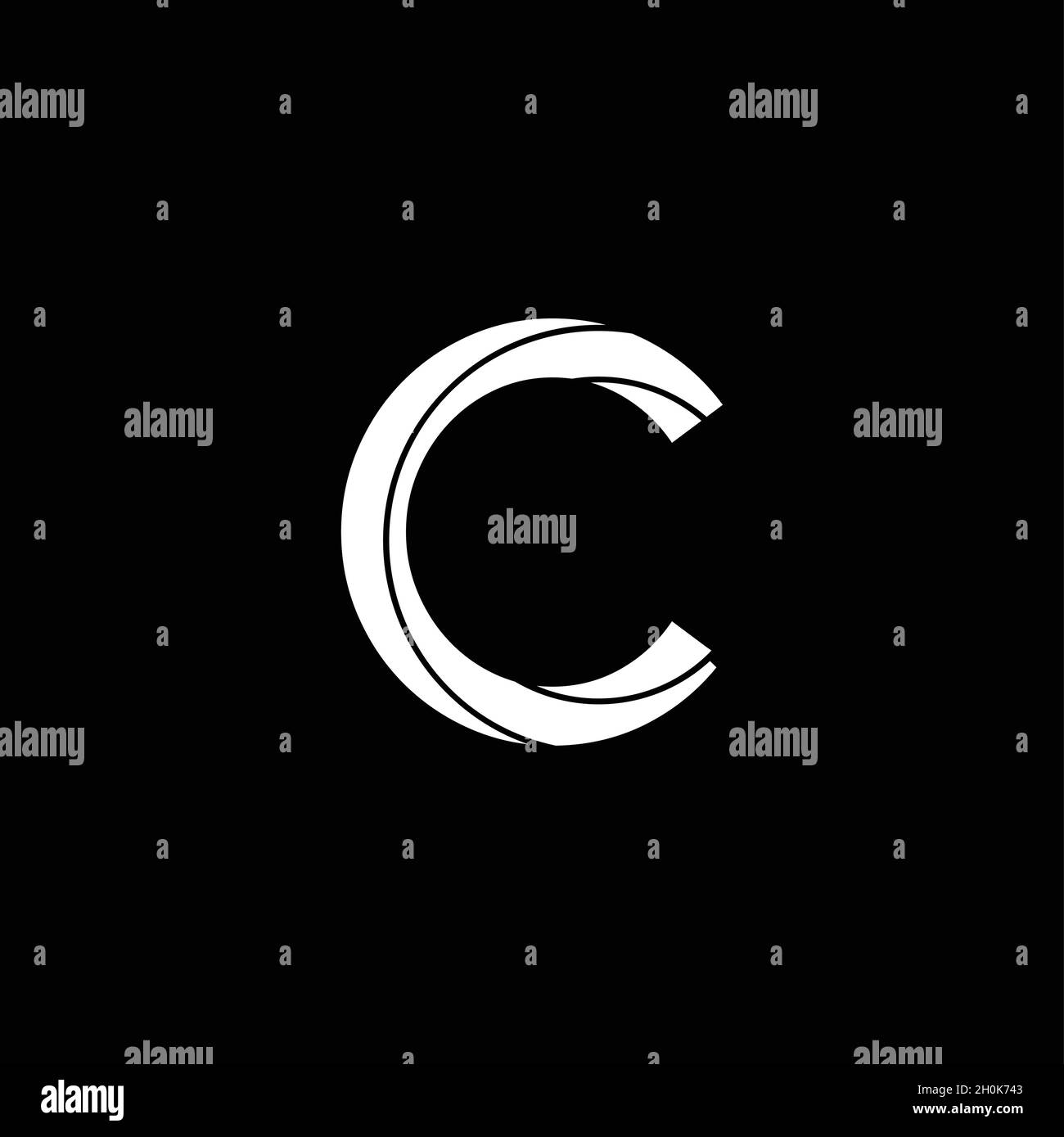 Initial Letter C Logo with Creative Modern Business Typography Vector ...