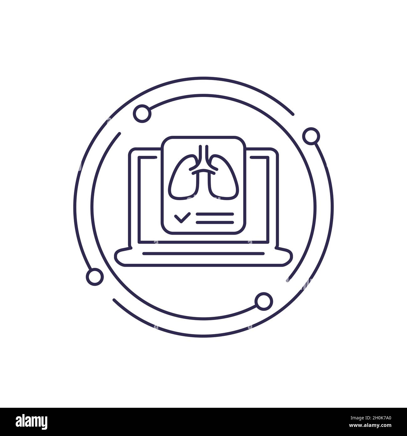 Medical lung device icon Stock Vector Images - Alamy