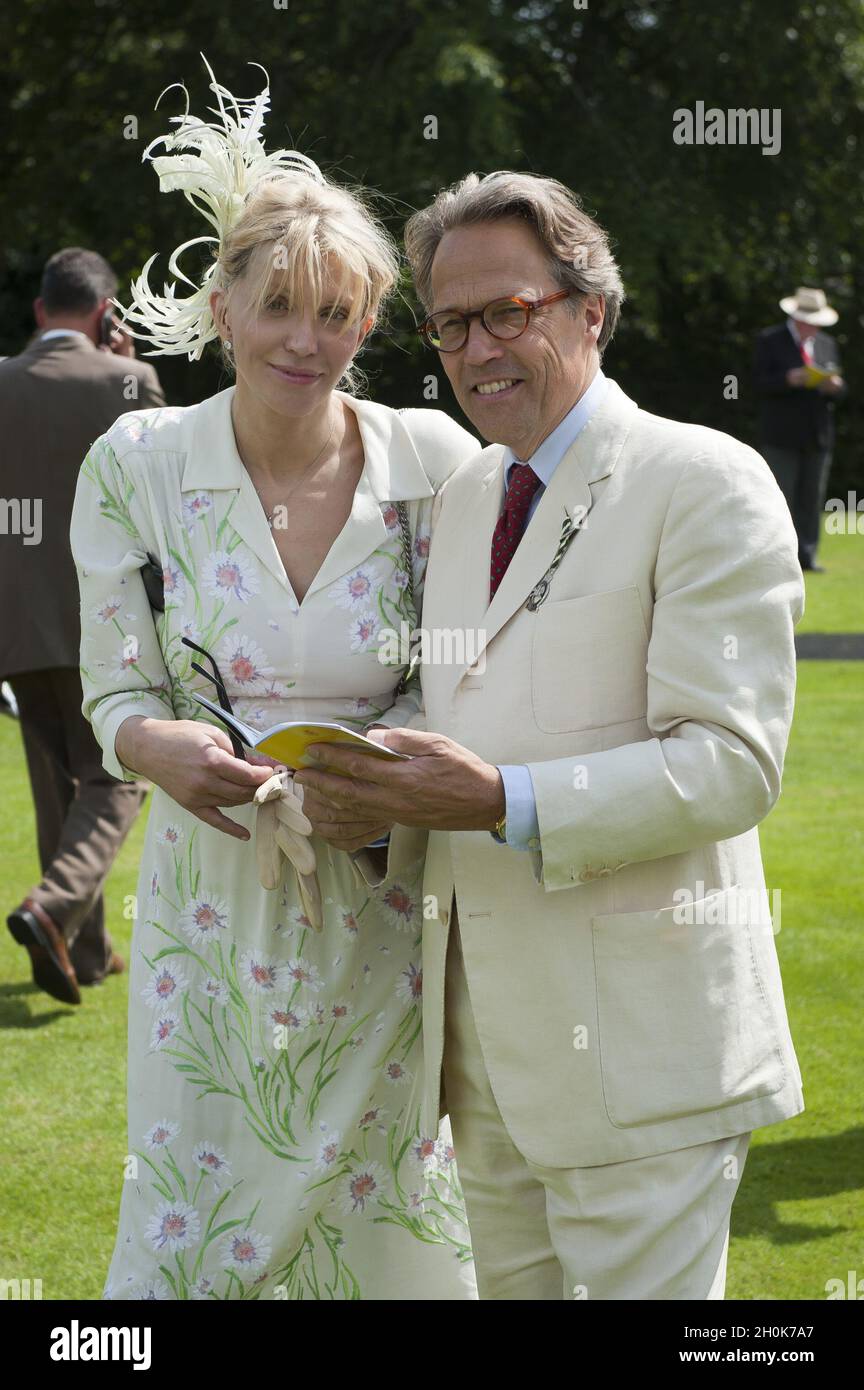 Courtney Love and Lord March on Ladies Day at Glorious Goodwood, West ...