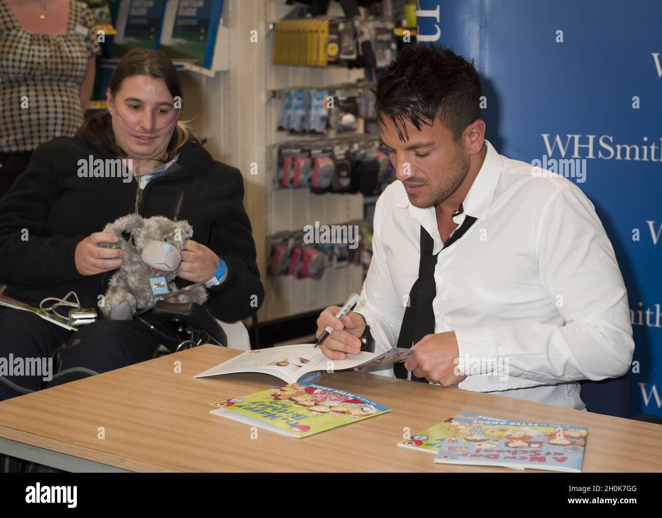 Peter Andre signs his new children's books at WH Smith, Churchill ...