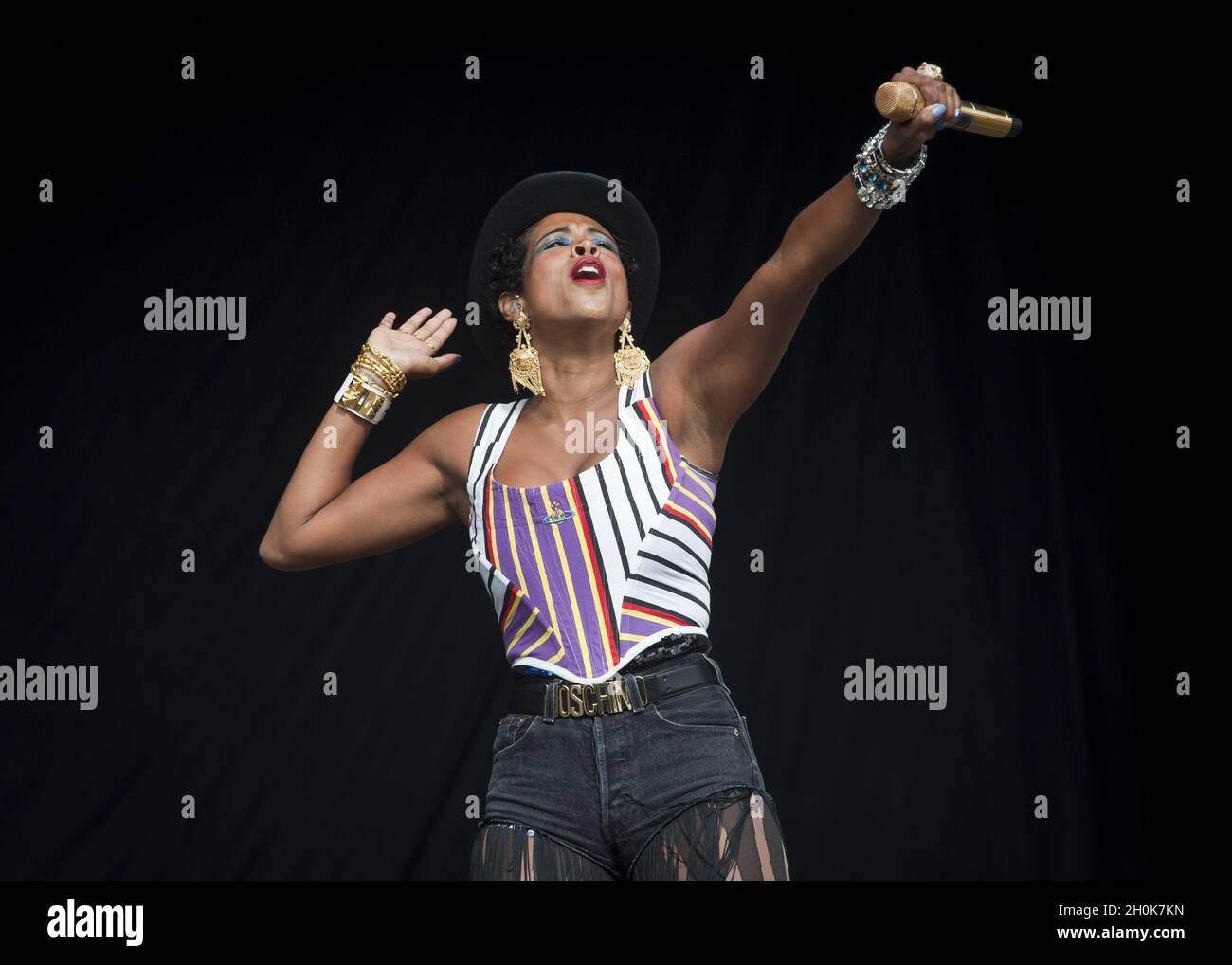 Kelis performs at Bestival Music Festival held at Robin Hill Adventure ...