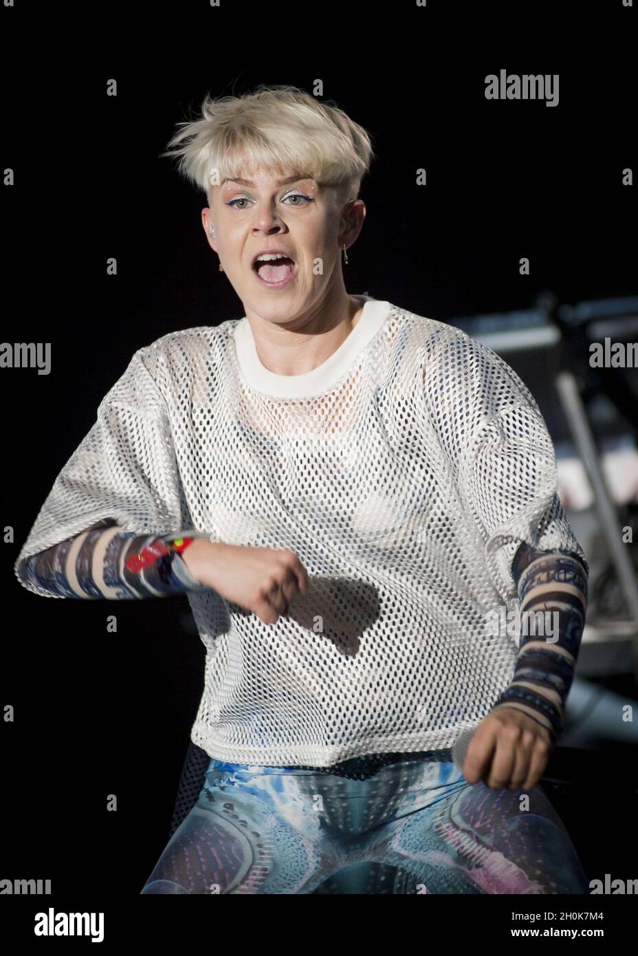 Robyn performs at Bestival Music Festival held at Robin Hill Adventure ...