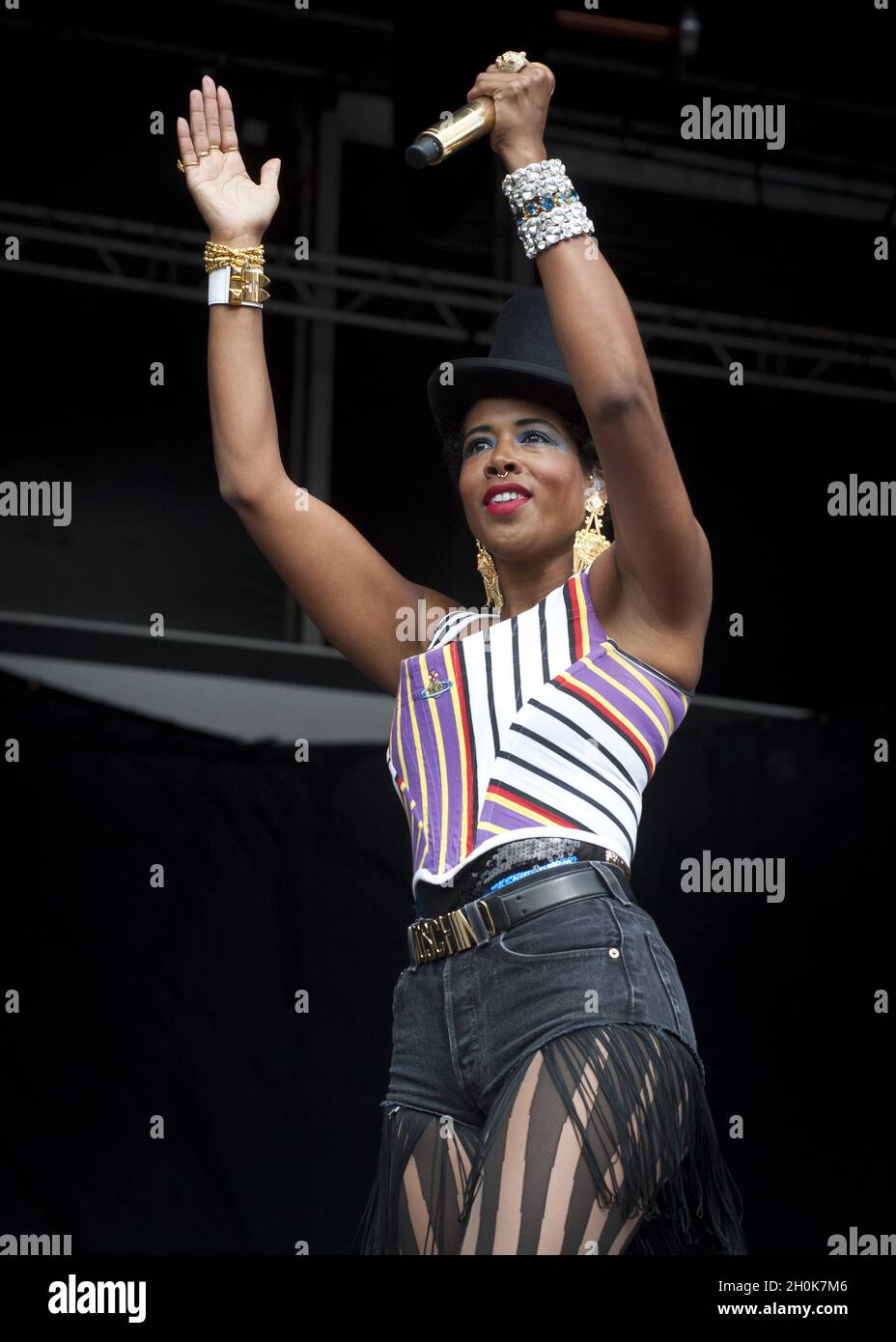 Kelis performs at Bestival Music Festival held at Robin Hill Adventure ...