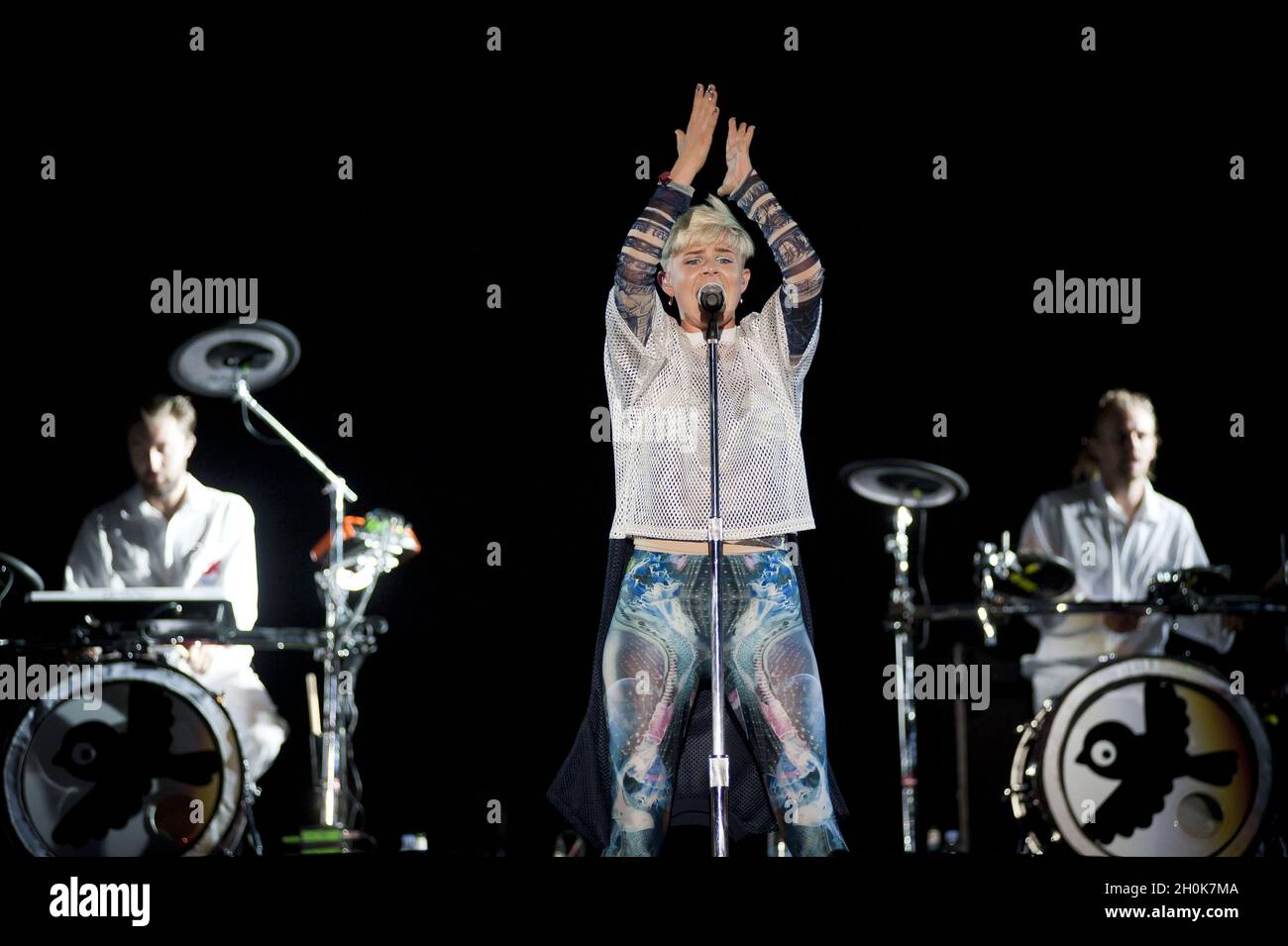 Robyn performs at Bestival Music Festival held at Robin Hill Adventure ...