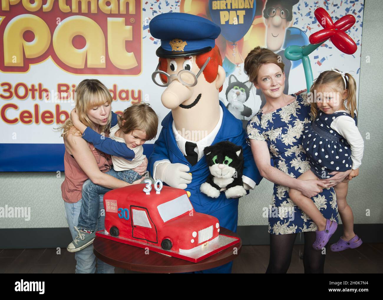 Rebecca Callard and son george, Postman Pat and Olivia Hallinan and ...
