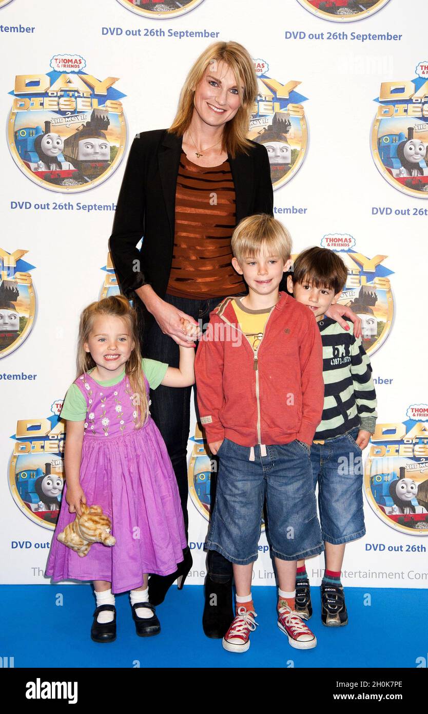 Sally Bercow and children Jemima, Oliver and Freddie arriving at the ...