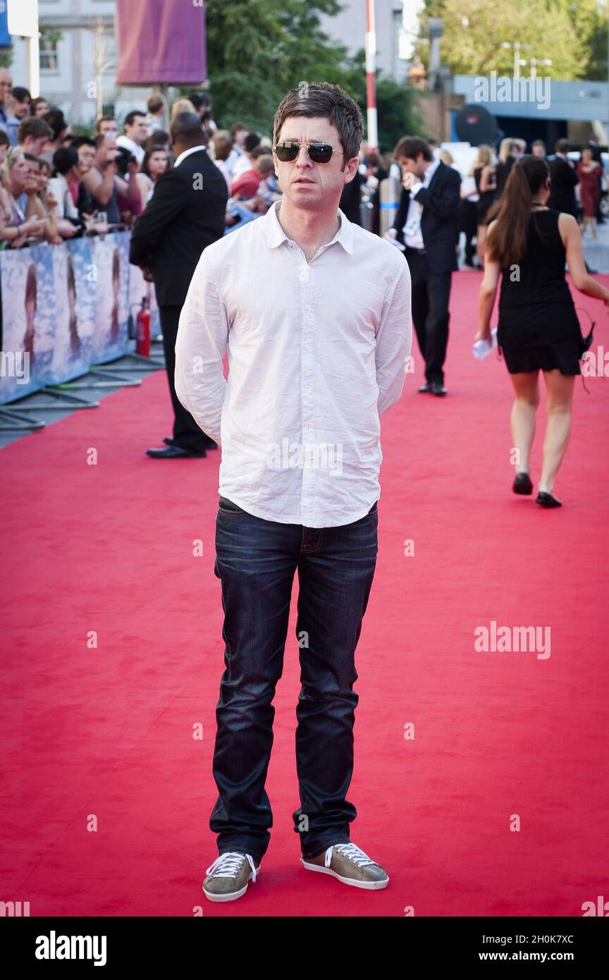 Noel Gallagher arriving at the premiere of 'George Harrison: Living in ...