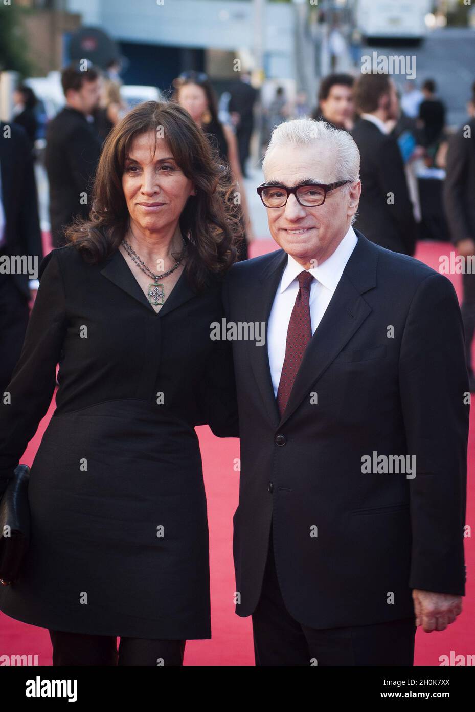 Olivia Harrison and Martin Scorcese arriving at the premiere of 'George ...