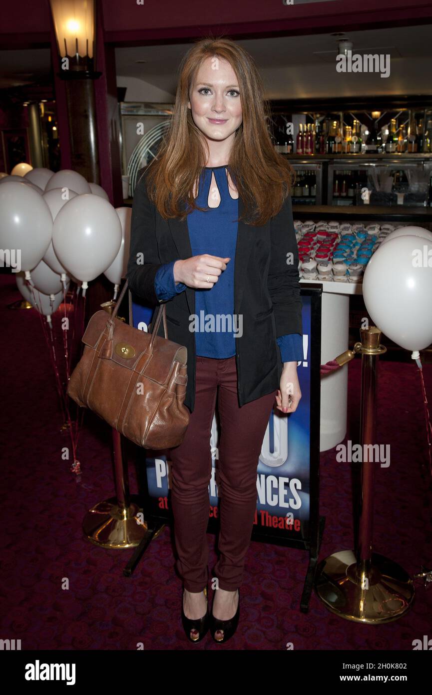 Olivia Hallinan arrives at the 1,500th Performance of Jersey Boys, at ...
