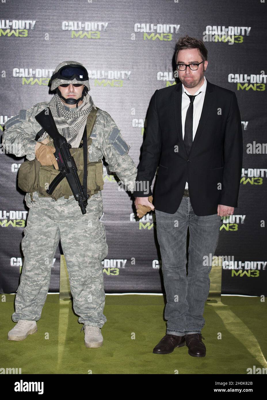 Danny Wallace arrives at the Launch of 'Call of Duty: Modern Warfare 3 ...