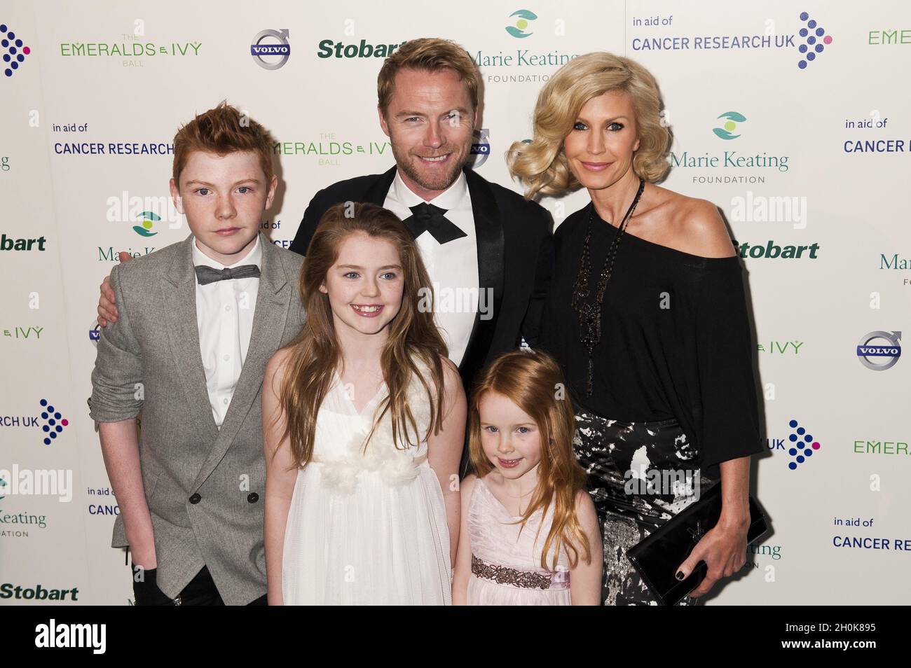 Ronan Keating, Marie Keating and family arrive at the Emeralds and Ivy ...
