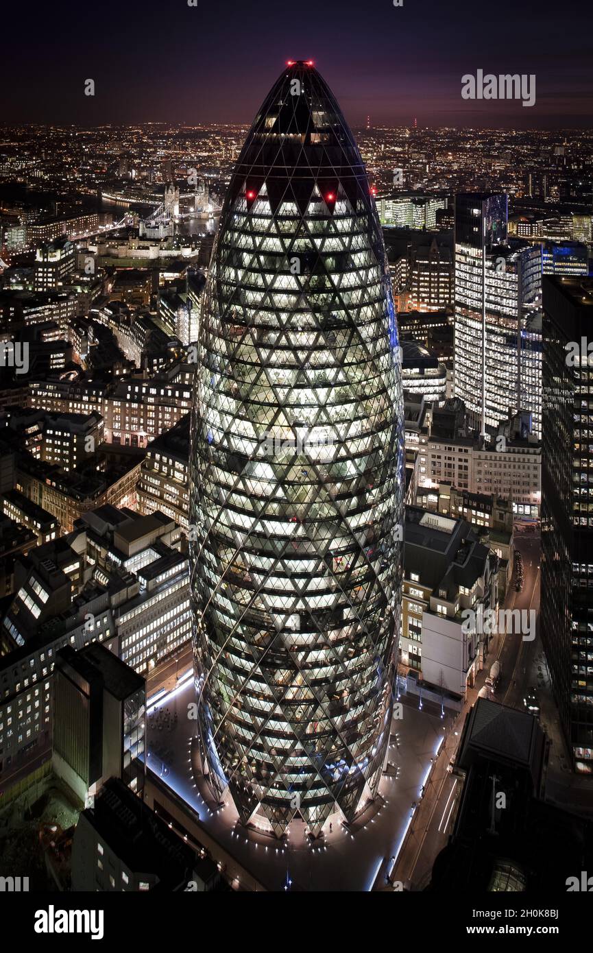 London heron tower aerial hi-res stock photography and images - Alamy