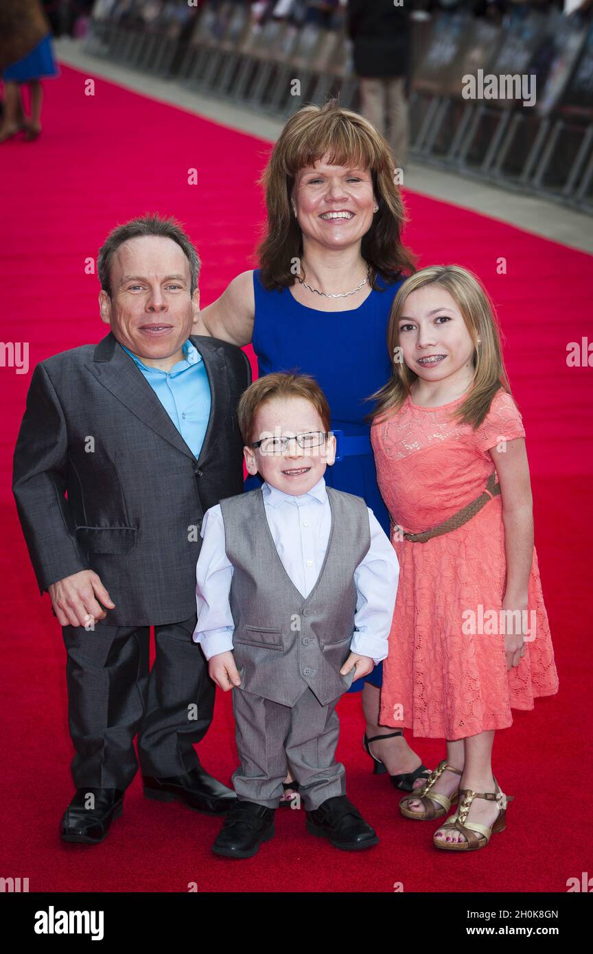 Warrick Davis and family arrive at the Grand Opening of the Warner ...