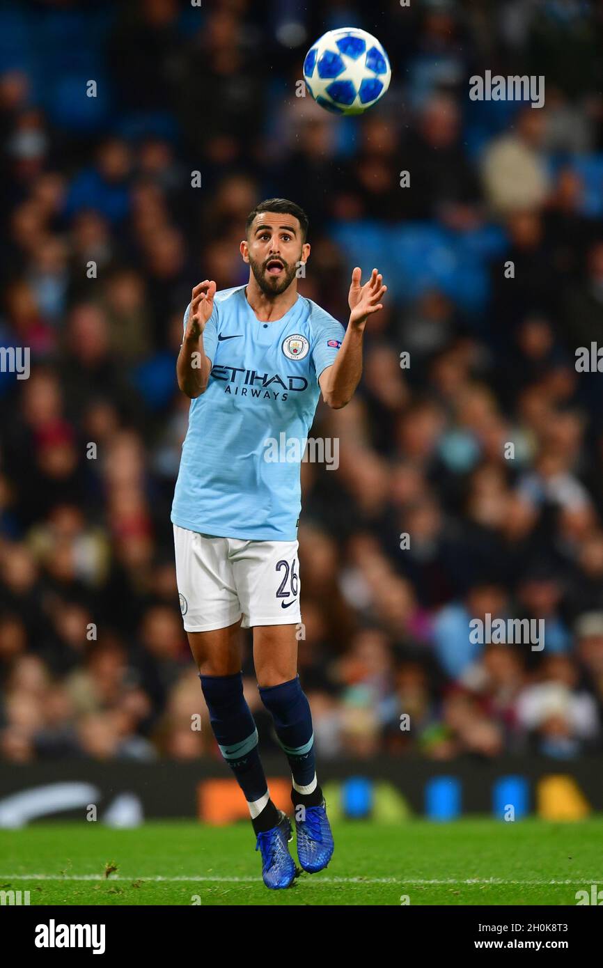 Manchester City's Riyad Mahrez in action Stock Photo - Alamy