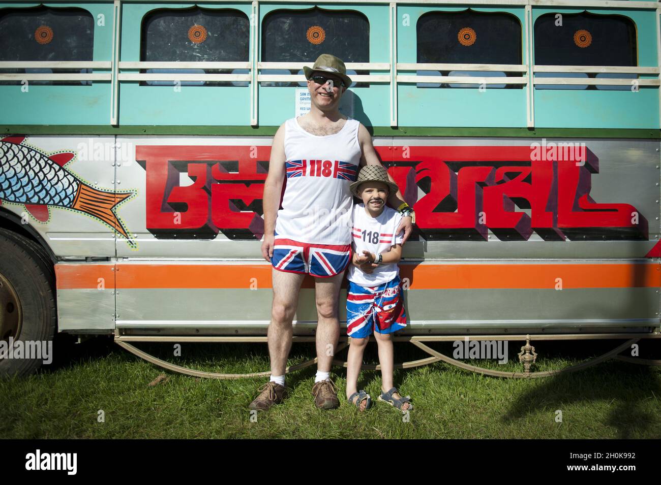 Festival attendees dress up for the Silly Olympics at Camp Bestival ...