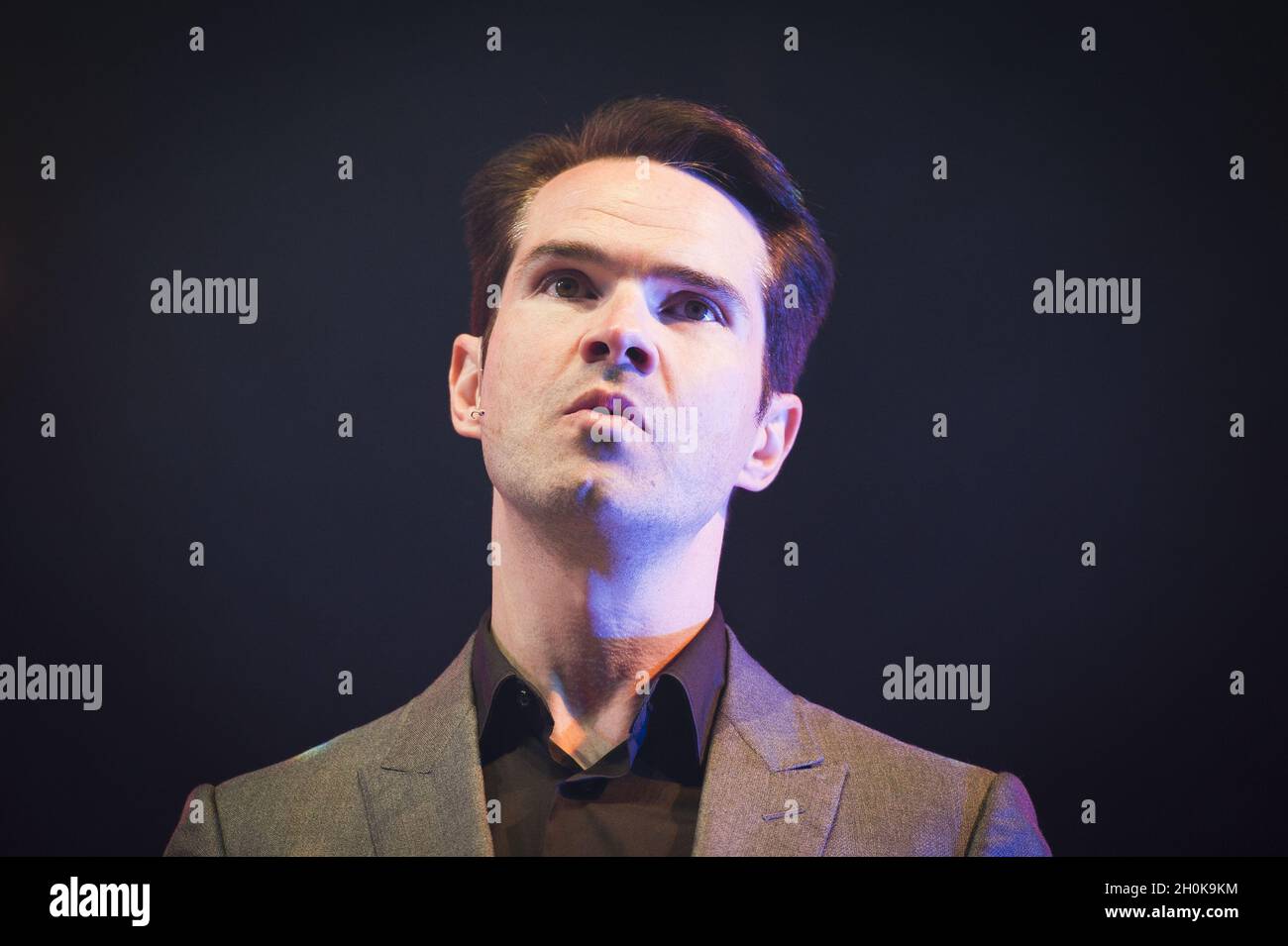 Jimmy Carr performs on stage at Camp Bestival 2012 Stock Photo - Alamy