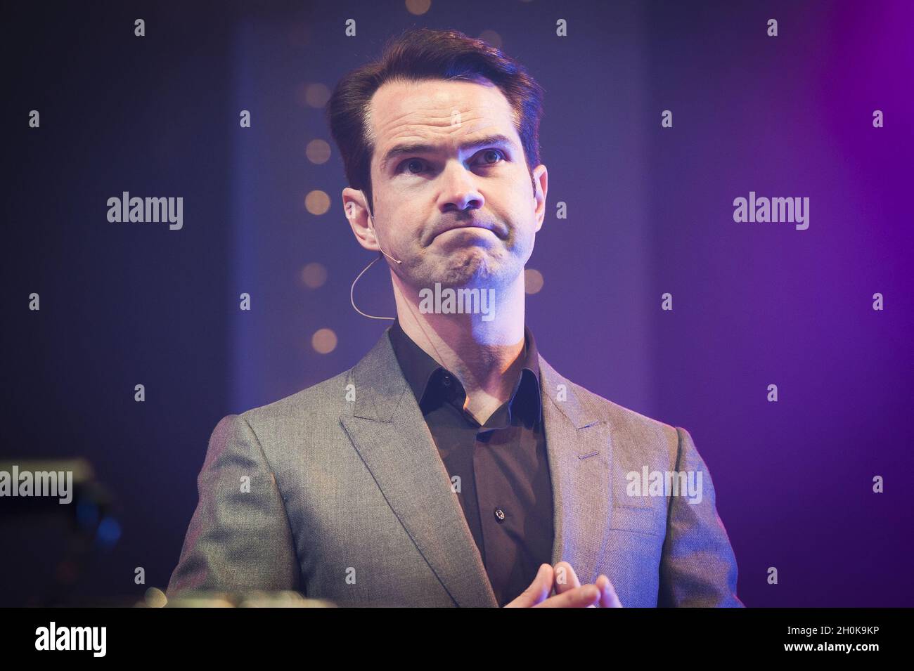 Jimmy Carr performs on stage at Camp Bestival 2012 Stock Photo - Alamy