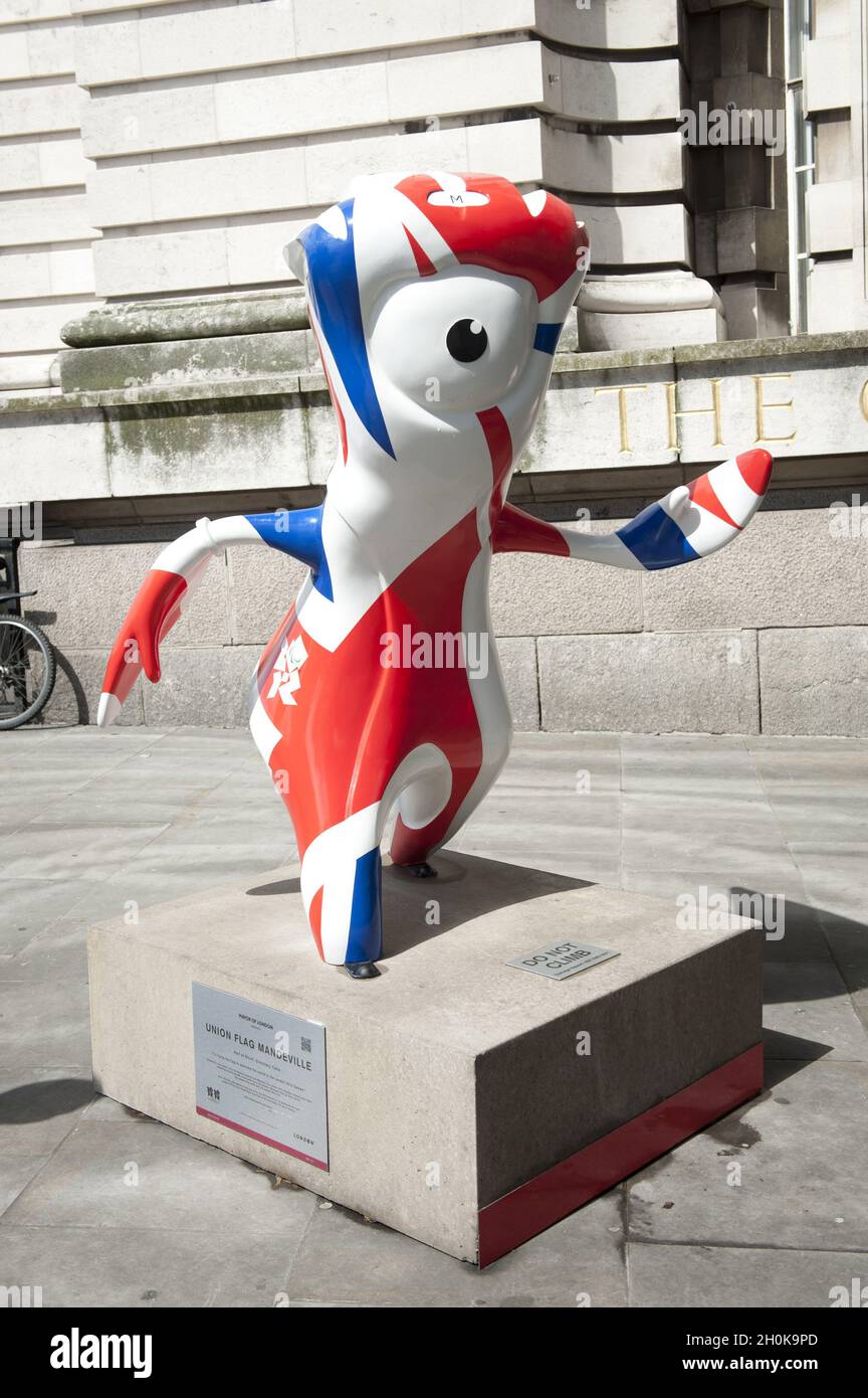 General View of Wenlock, the London Olympics Mascot - London Stock ...